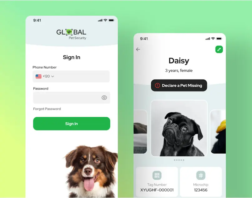 Global Pet Security - Custom Mobile App for Dog Owners | Altamira